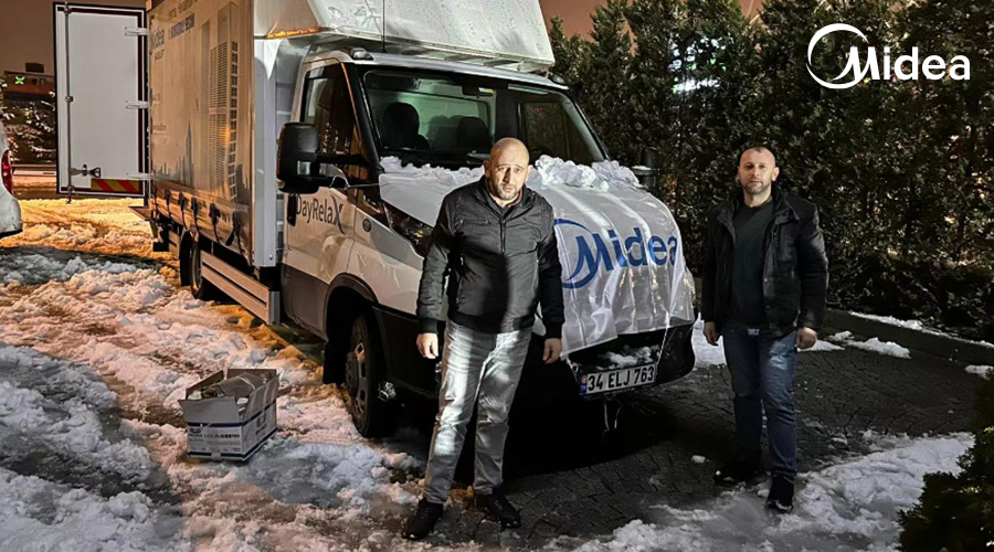 Midea Building Technologies relieved Turkey Earthquake